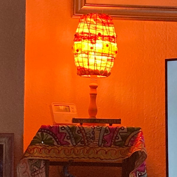 Brightly Coloured Table Lamp Bases - Etsy UK