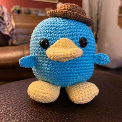Perry the Platypus Crochet Pattern, Phineas and Ferb Pattern, Ducky ...