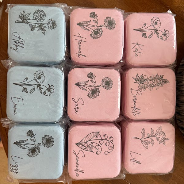 Custom Jewelry Boxes Personalized Name Jewelry Box for Bridesmaids ...