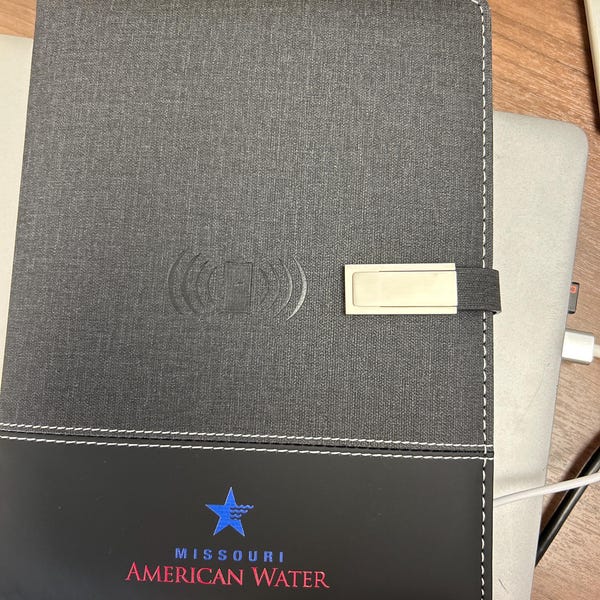 Wireless Charger Notebook With Company Logo Corporate Gifts, Branded A5 ...