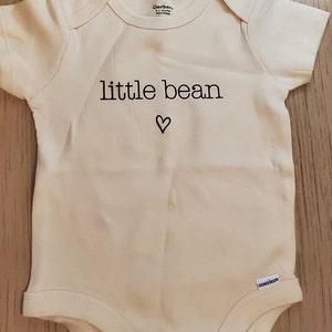 Little Bean Baby Onesie® Minimalist Bodysuit Cute Natural Baby Onesie ...