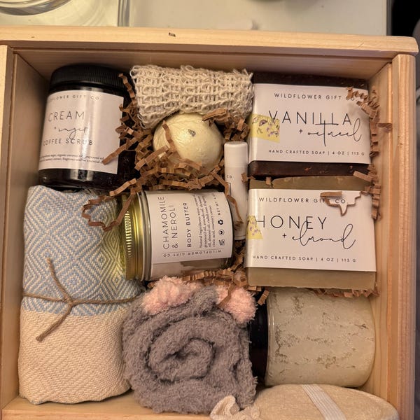 Lavender Self Care Spa Gift Box | Relaxation Spa Gift | Self Care Her ...
