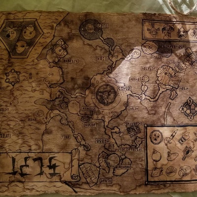 Zelda Map, Termina Map, Hyrule Map, Legend of Zelda, Majoras Mask ...