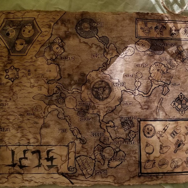 Zelda Map, Termina Map, Hyrule Map, Legend of Zelda, Majoras Mask ...