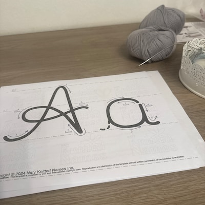 BUNDLE: Alphabet Letter Template Numbers Template Knitted Wire Art ...
