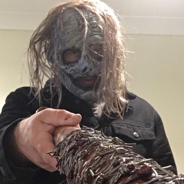 The Walking Dead Mask - Negan (deluxe) Whisperer Mask Cosplay Replica ...