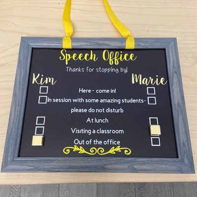 Shared Office Door Sign,office Sign for Two People,co-workers Door Sign ...