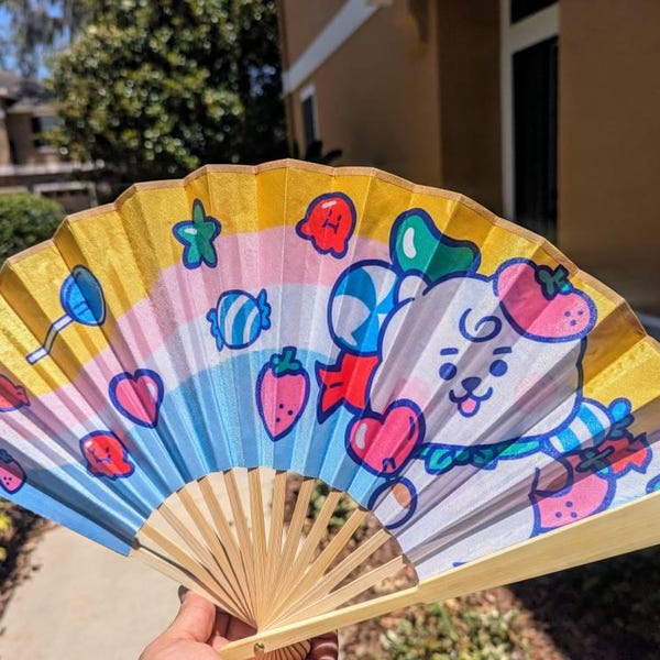 Custom Your Own Paper Fan, Custom Double Side Text and Photo, Folding ...
