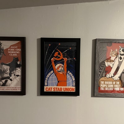 Soviet Cat Poster Cat Star Union - Etsy