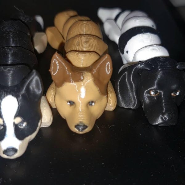 3D Printed Mini Dog Replica | 70+ Breeds | Articulated Desk Pet Gift - Etsy