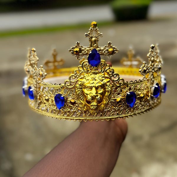 SCORPIO Black Gothic Crown, King Crown, Male Crown, Men's Crown, Crowns ...