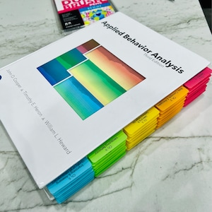 SNABAFIED Cooper Tabs BCBA Exam Study Materials Cooper Textbook Tabs ...