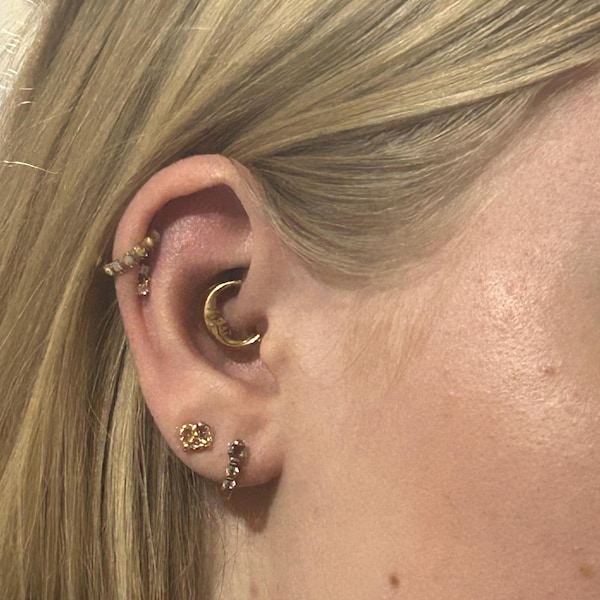 Titanium Threadless With Fixed Disk Floating Navel Bar | Floating ...