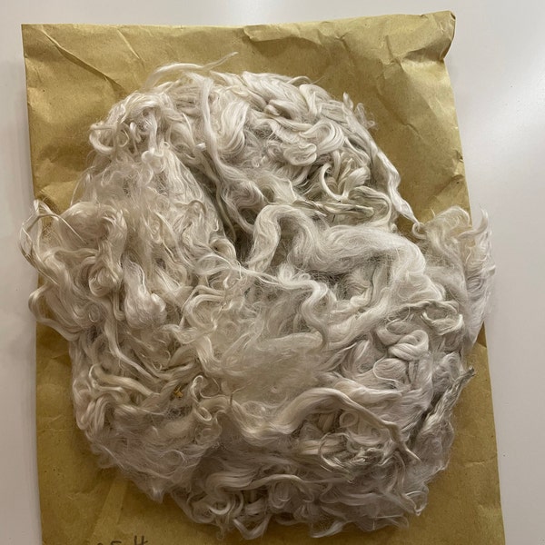 Rainbow-mix Suri Alpaca Fleece and Hand-dyed Suri Locks Spinning and ...