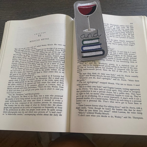 Book Bestie Bookmarks Set of 2 Best Friends Bookmarks Embroidered ...