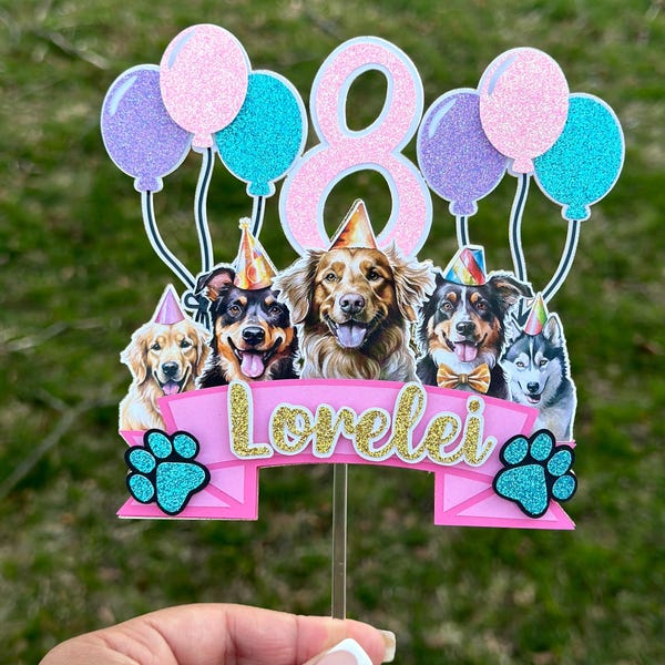 Dogs Clipart Bundle - 85 Birthday Pngs, Watercolor Birthday Clipart ...