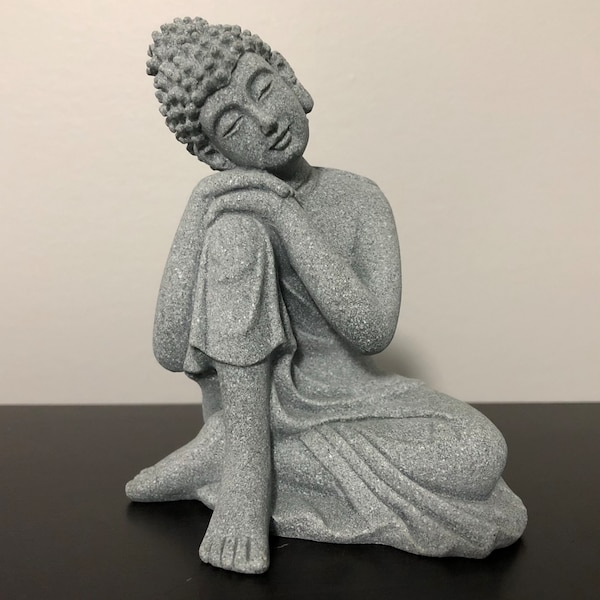 Mini Resting Buddha Statue | Buddha Sandstone Sculpture | Zen Statue ...