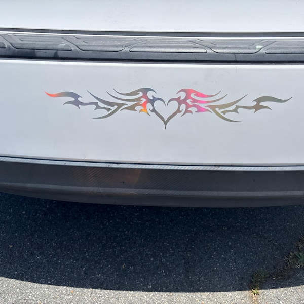 Bumper Sticker / Car Tramp Stamp / Y2K / Heart / Wings / Gothic / Vinyl ...