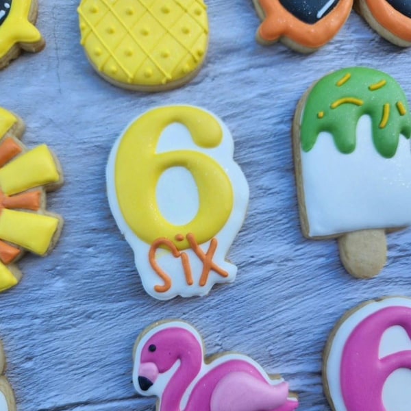 STL Chunky Hand Lettered Number Set | Sugar Cookies | Cookie Cutter STL ...