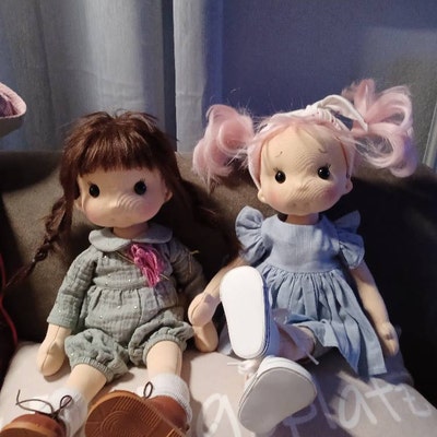 Mia Full Mobile Doll, Waldorf Doll Inspiration, Organic Cotton Doll ...