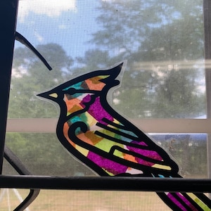 Birds Suncatcher Kit Arts and Crafts Kit Stained Glass Bird DIY Art Kit ...