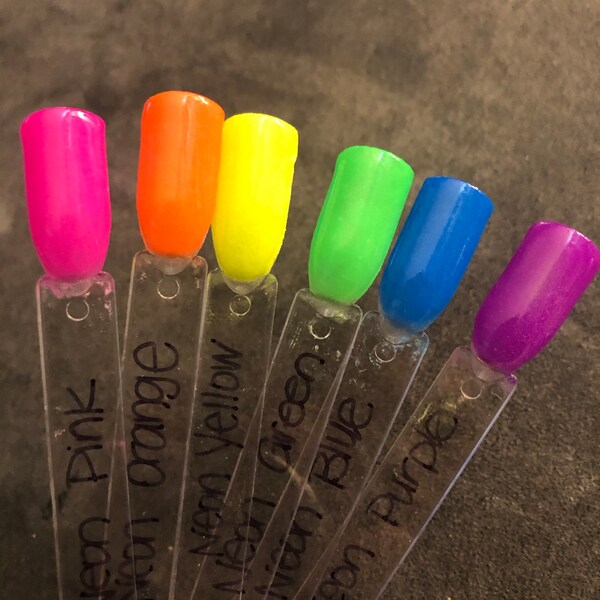 Neon Purple Glitter Acrylic Dip Powder - Etsy