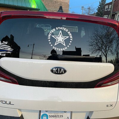 US Army Veteran Car Truck Window Laptop Decal Sticker - Etsy