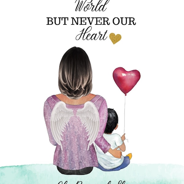 Grandma Memorial Print, in Loving Memory, Custom Memorial Gift, Nana ...