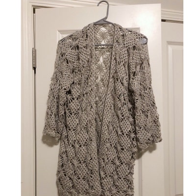 PDF Crochet Pattern for the Webwork Cardigan Crochet Sweater Megmade ...