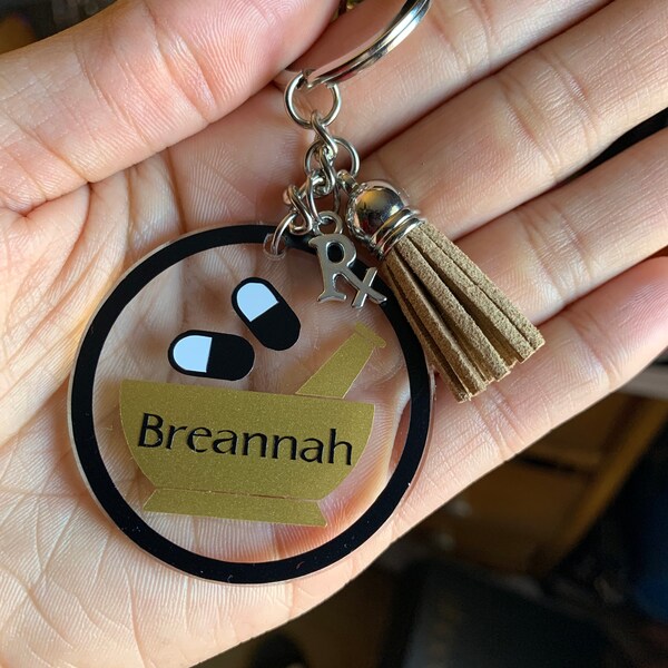 Pharmacist Keychain | Rph, Pharmd, Pharmacy Tech, Healthcare Worker ...