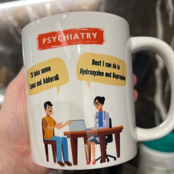 Psychiatrist Gifts for Him Psych NP Funny Gift Psychiatry Art ...