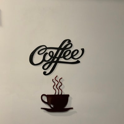 Coffee Metal Sign Monogram Metal Shop - Etsy