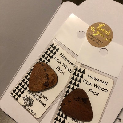 Exotic Hawaiian Koa Wood Guitar Pick - Etsy