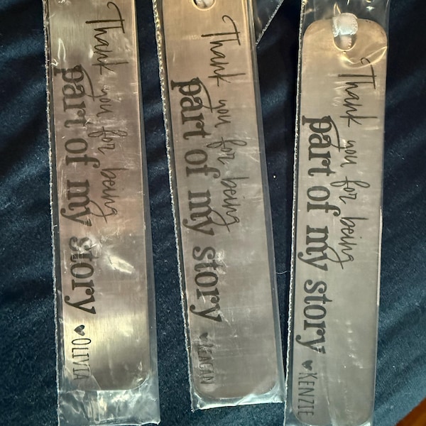 My Story Bookmark Thank You Being Part Love Gift Idea for Bookmark ...