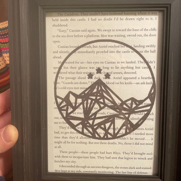 ACOTAR/ACOMAF/ACOWAR Night Court Symbol Book Page Art Print/ Wall Art ...