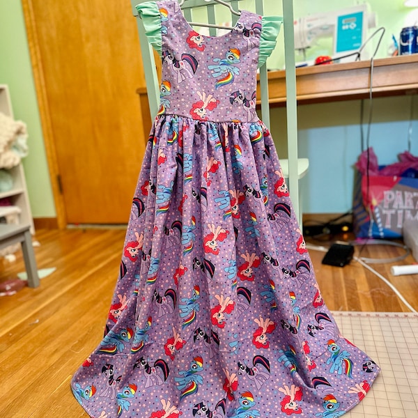 Dandelion PDF Sewing Pattern Sizes 1-14, Tie Back Dress Pattern - Etsy