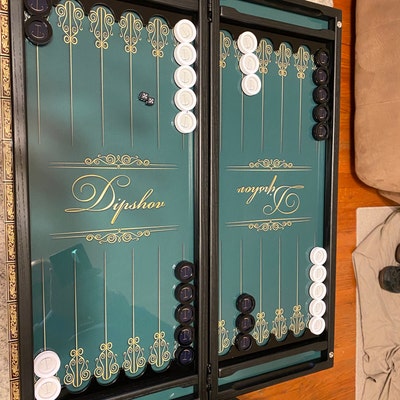 Personalized Backgammon Set. Custom Board and Pieces. Unique Board. Any ...