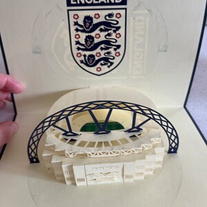3D Football Club Stadium Birthday Valentines Card LIVERPOOL ARSENAL ...