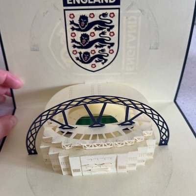 3D Football Club Stadium Birthday Valentines Card LIVERPOOL ARSENAL ...