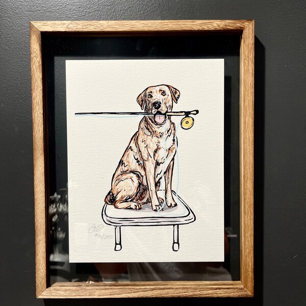 Redfish Art Print, 8.5”x11" Wall Art, Giclee, Gift for Fisherman ...