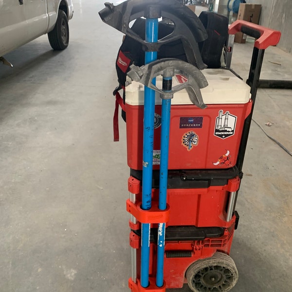 Milwookie Double Pipe Bender Holder for Milwaukee Packout for 3/4" and ...