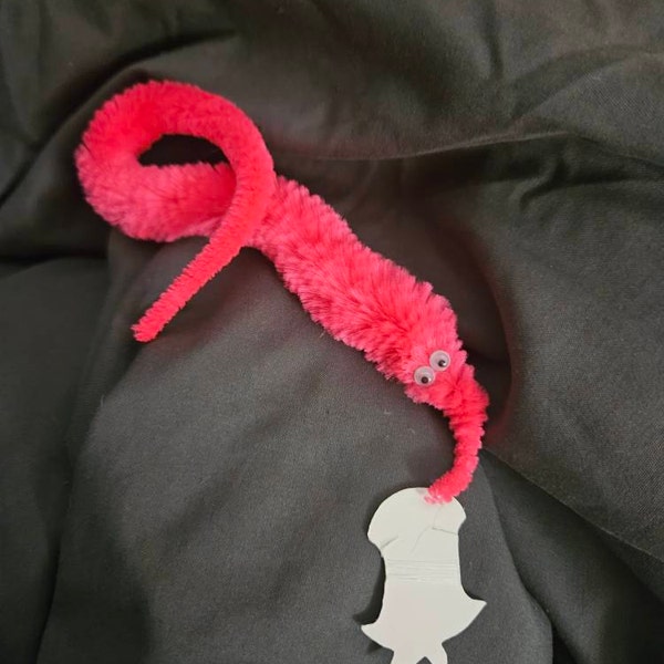 Personalized Silly Worm Necklace, Worms on String, Wormies, Necklace ...