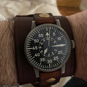 Fallout inspired unisex wrist watch made from full grain veg | Etsy