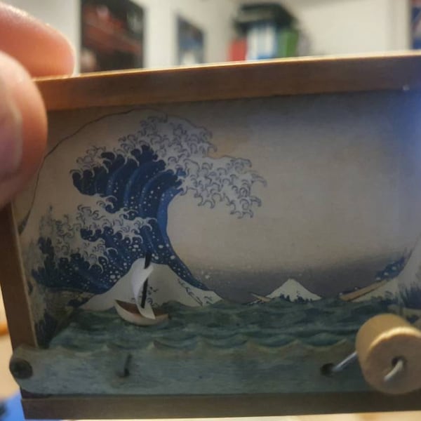 Wooden Sailboat Automaton Sculpture Mechanical Sailing Art Unique ...