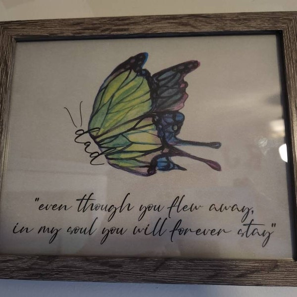 Even Though We Are Far Apart, Sympathy Gift, Shadowbox, Memorial Frame ...