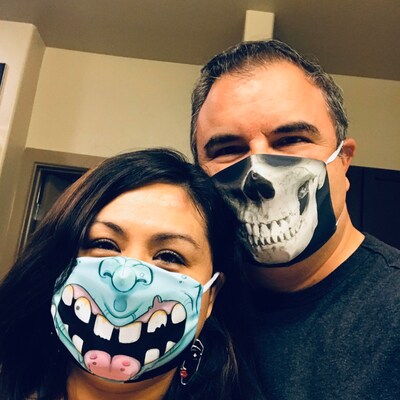 Fun Skull Face Mask/ Face Guard - Etsy