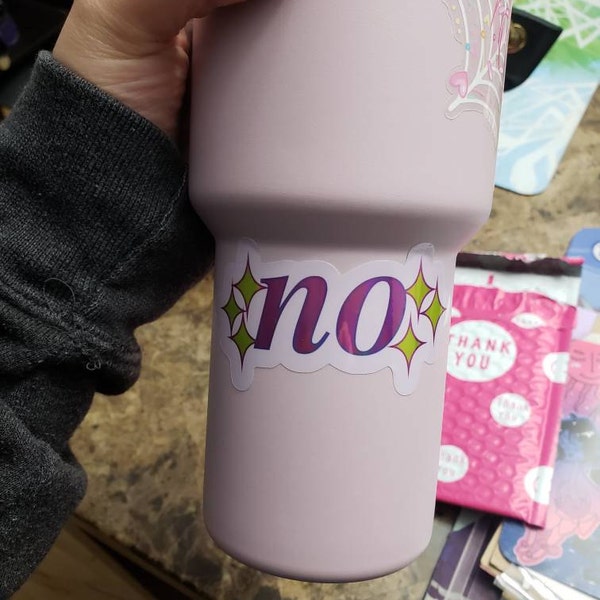 Bratty Holographic Sparkly No Sticker | Smol Size for Waterbottles ...