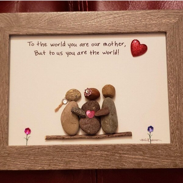 You Are My Rock Pebble Art Picture, Rock Art Praying, Jesus is My Rock ...