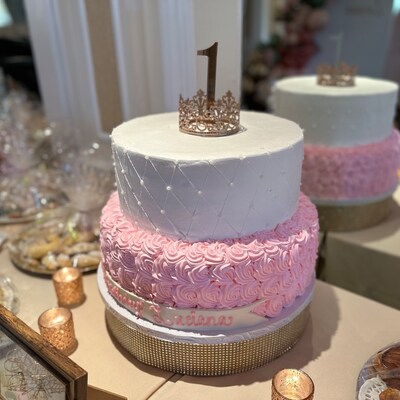 Elongated Acrylic Cross Cake Charm Slim Cross Baptism Cake Charm First ...