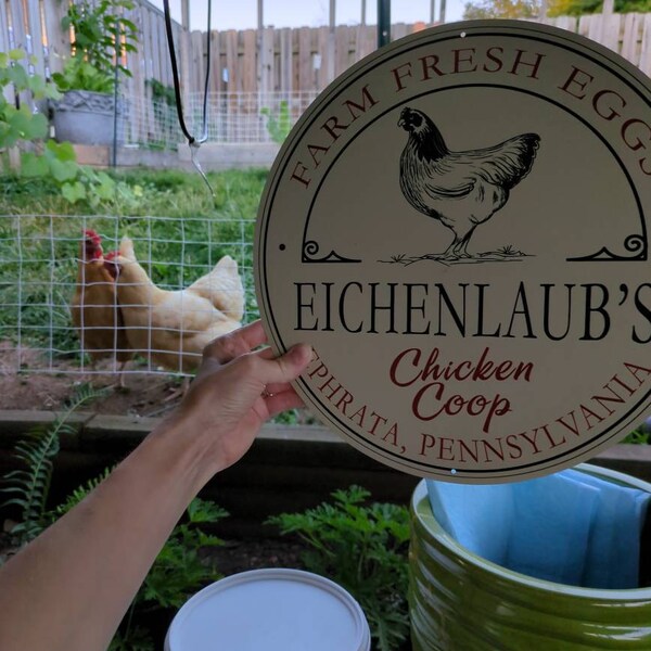 Farm Fresh Eggs Sign, Custom Chicken Sign, Custom Farm Sign, Chicken ...